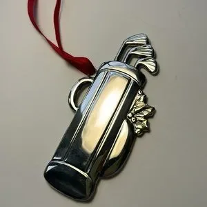 R & B | Holiday | Vintage Silver Golf Bag Ornament Made In Italy | Poshmark